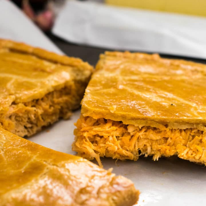 Brazilian Chicken Pie - Pastelão de Frango - Travel Cook Tell
